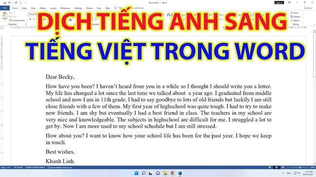 Cách dịch tiếng Anh sang tiếng Việt trong Word 2019 chuẩn xác 100% | Fqa.vn